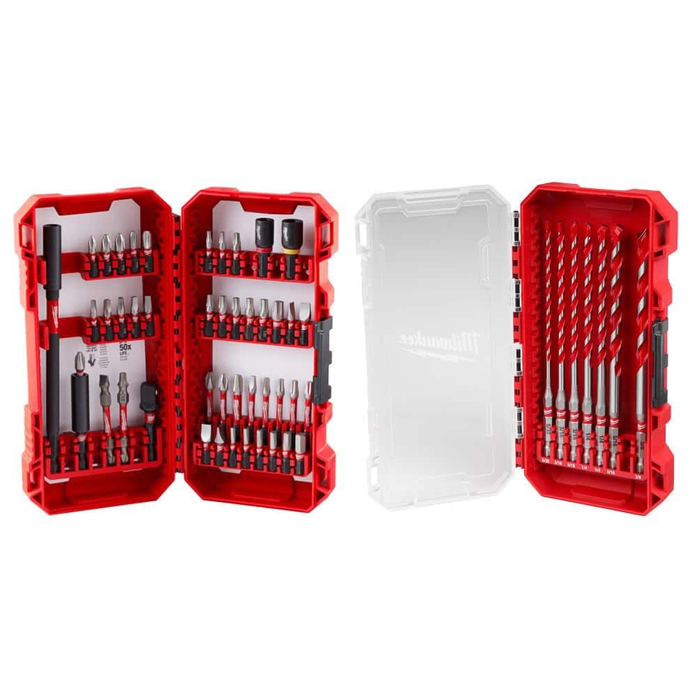 Milwaukee SHOCKWAVE Impact Duty Alloy Steel Screw Driver Bit Set with ...