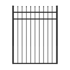FORGERIGHT Deco Grid 5ft H x 4ft W Black Steel Gate 868011 - The Home Depot