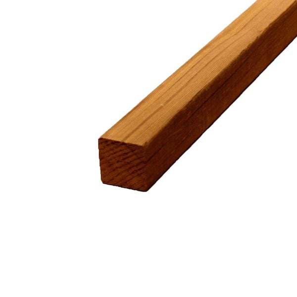 2 in. x 2 in. x 12 ft. S4S Cedar Lumber 0510824 - The Home Depot