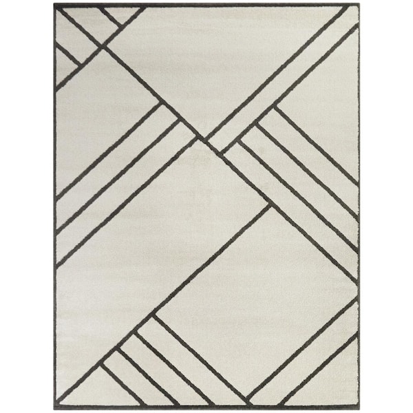 BALTA Cicely Cream 8 ft. x 10 ft. Geometric Area Rug 3111140 - The Home ...