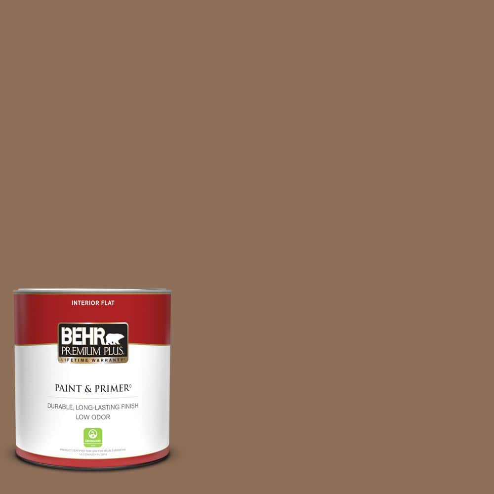BEHR PREMIUM PLUS 1 qt. #250F-6 Pepper Spice Flat Low Odor Interior ...
