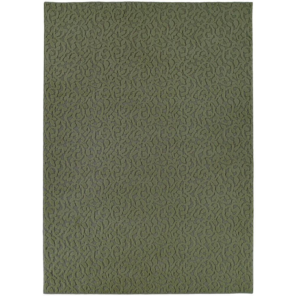 Garland Rug Ivy Sage 3 ft. x 5 ft. Casual Tuffted Solid Color Floral ...