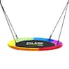 Pure Fun 40 in. Rainbow Flying Saucer Swing 9304FS - The Home Depot