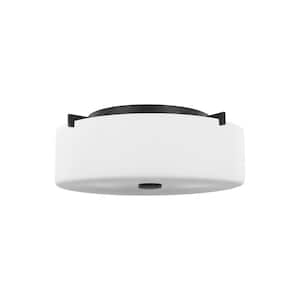 Generation Lighting Issen 2-Light Oil-Rubbed Bronze Flush Mount ...