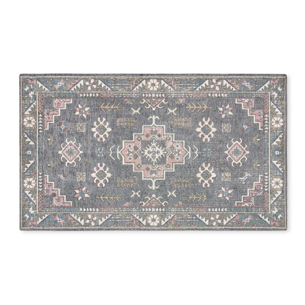 TOWN & COUNTRY LIVING Luxe Livie Forever Vintage Grey Rose Pink 24 in ...