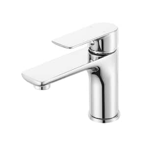 Single Handle Straight Spout Single Hole Bathroom Sink Faucet with ...
