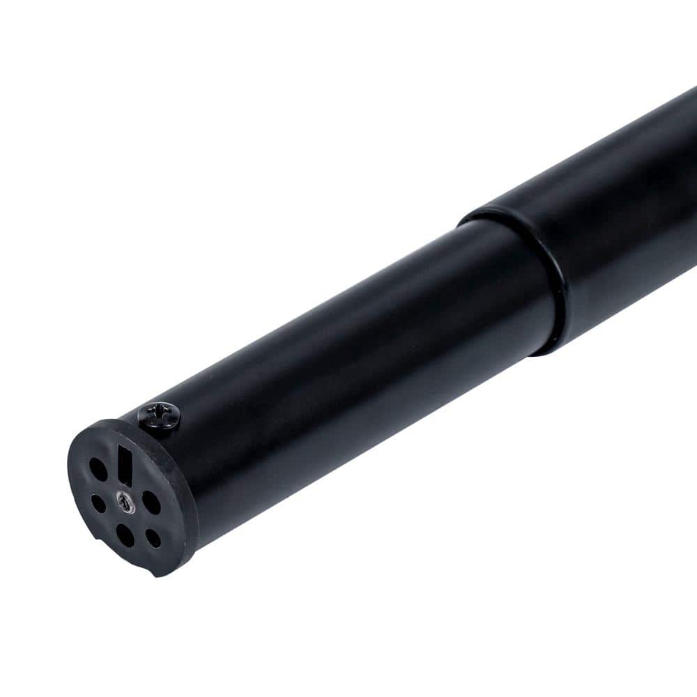 Everbilt 48 in.-72 in. L x 1.34 in. W, Matte Black Heavy Duty Adjust ... Everbilt 48 in.-72 in. L x 1.34 in. W, Matte Black Heavy Duty Adjust ...