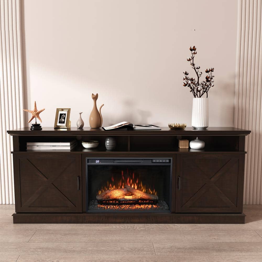 Prismaster ...keeps your home stylish 72 in. Freestanding Fireplace TV ...