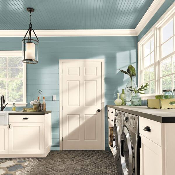 BEHR PREMIUM PLUS 8 oz. Home Decorators Collection HDC CL 25 Oceanus Satin Enamel Interior Exterior Paint Primer Color Sample B370416