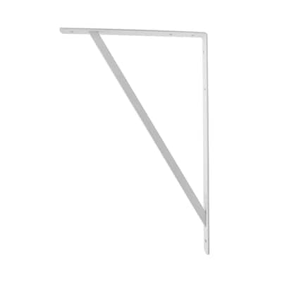 Everbilt 16 in. x 10 in. White Heavy-Duty Shelf Bracket-14826 - The ...