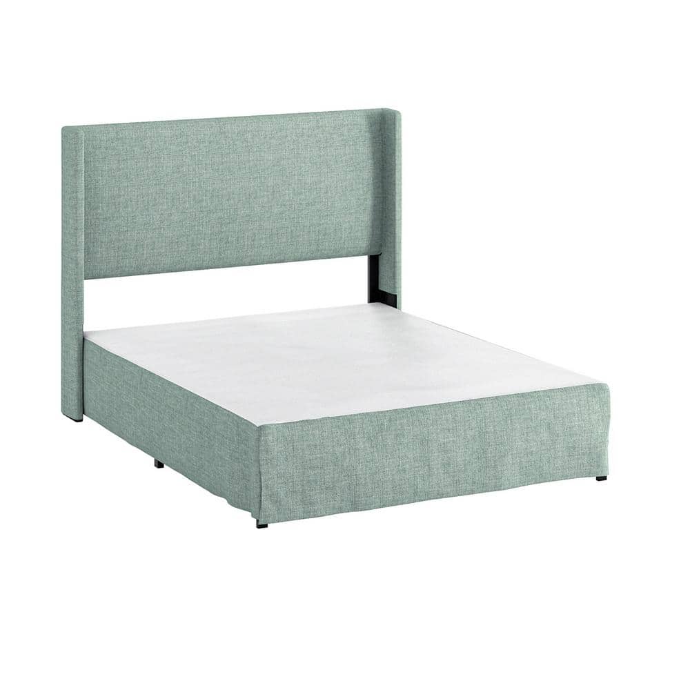 JAYDEN CREATION Raymond 2-Piece Sage Wingback Design Queen Bedroom Set ...