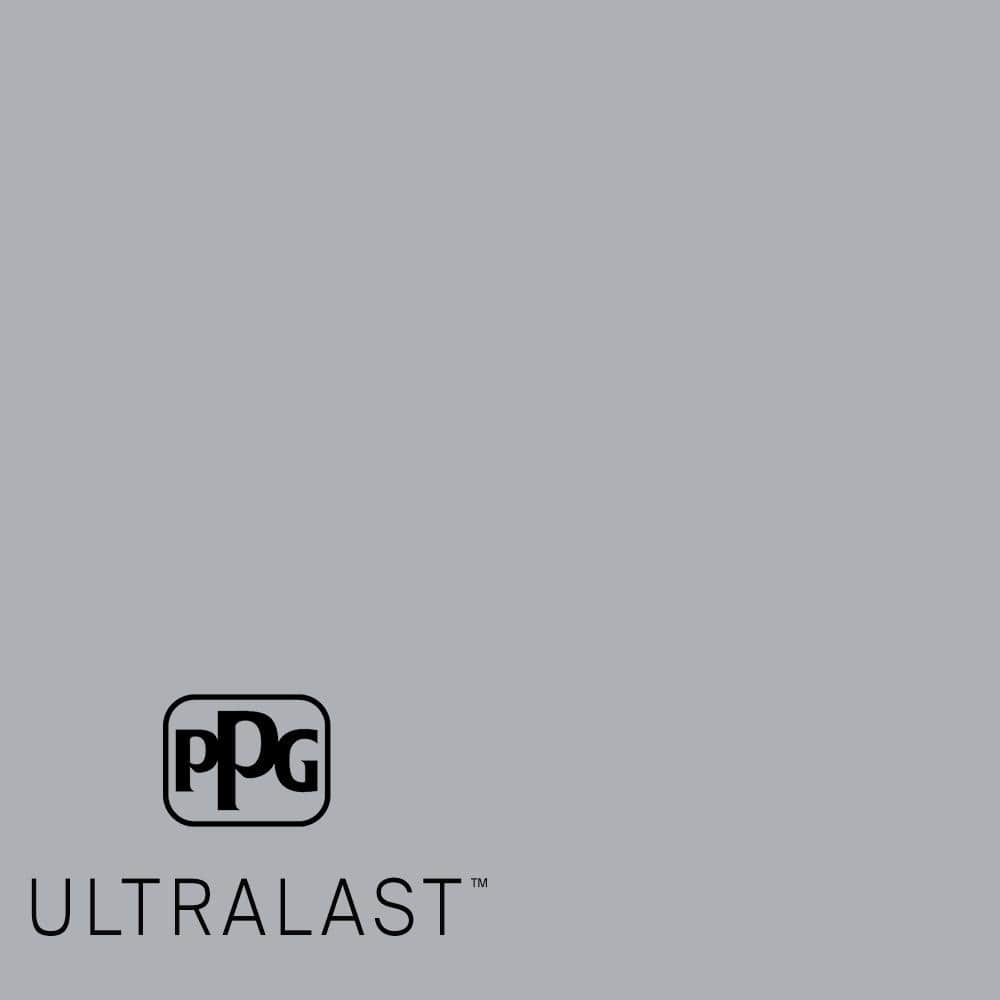 PPG UltraLast 1 gal. #PPG1013-4 Silver Charm Matte Interior Paint and ...