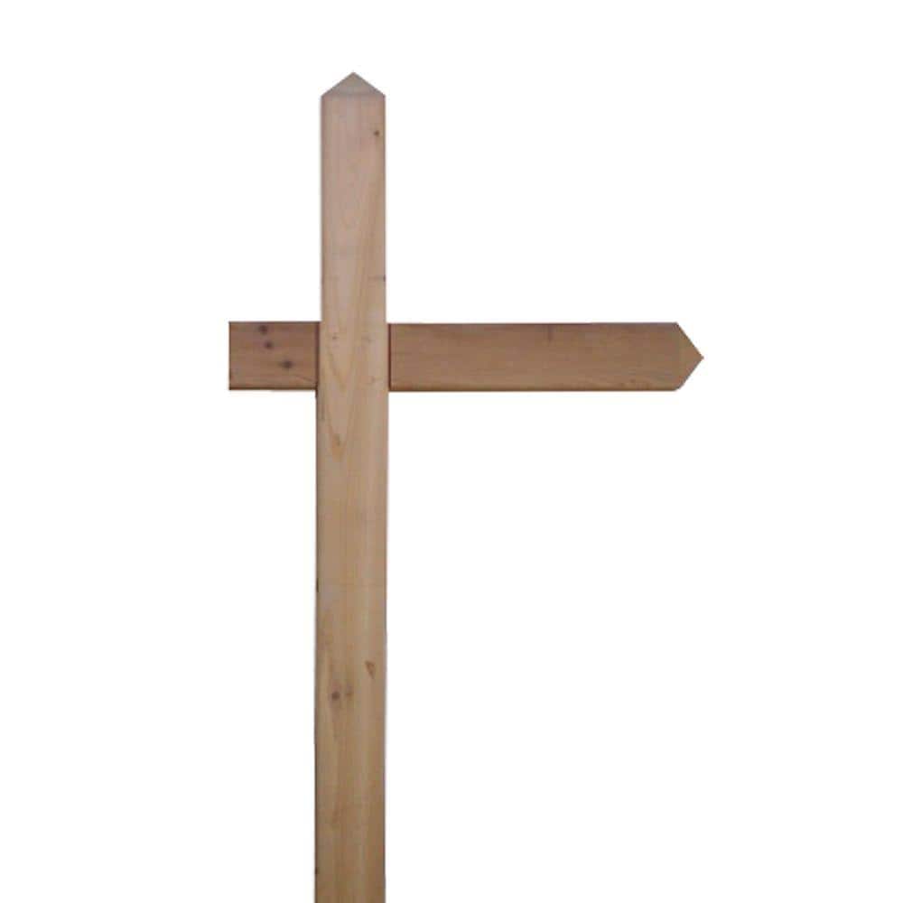 Reviews for Outdoor Essentials 4 in. x 4 in. x 72 in. Pyramid Top Cedar ...