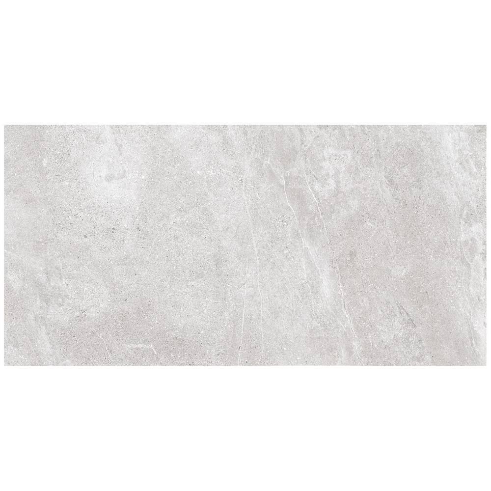 Ivy Hill Tile Lustro Gray 4 in. x 0.39 in. Matte Porcelain Floor and ...