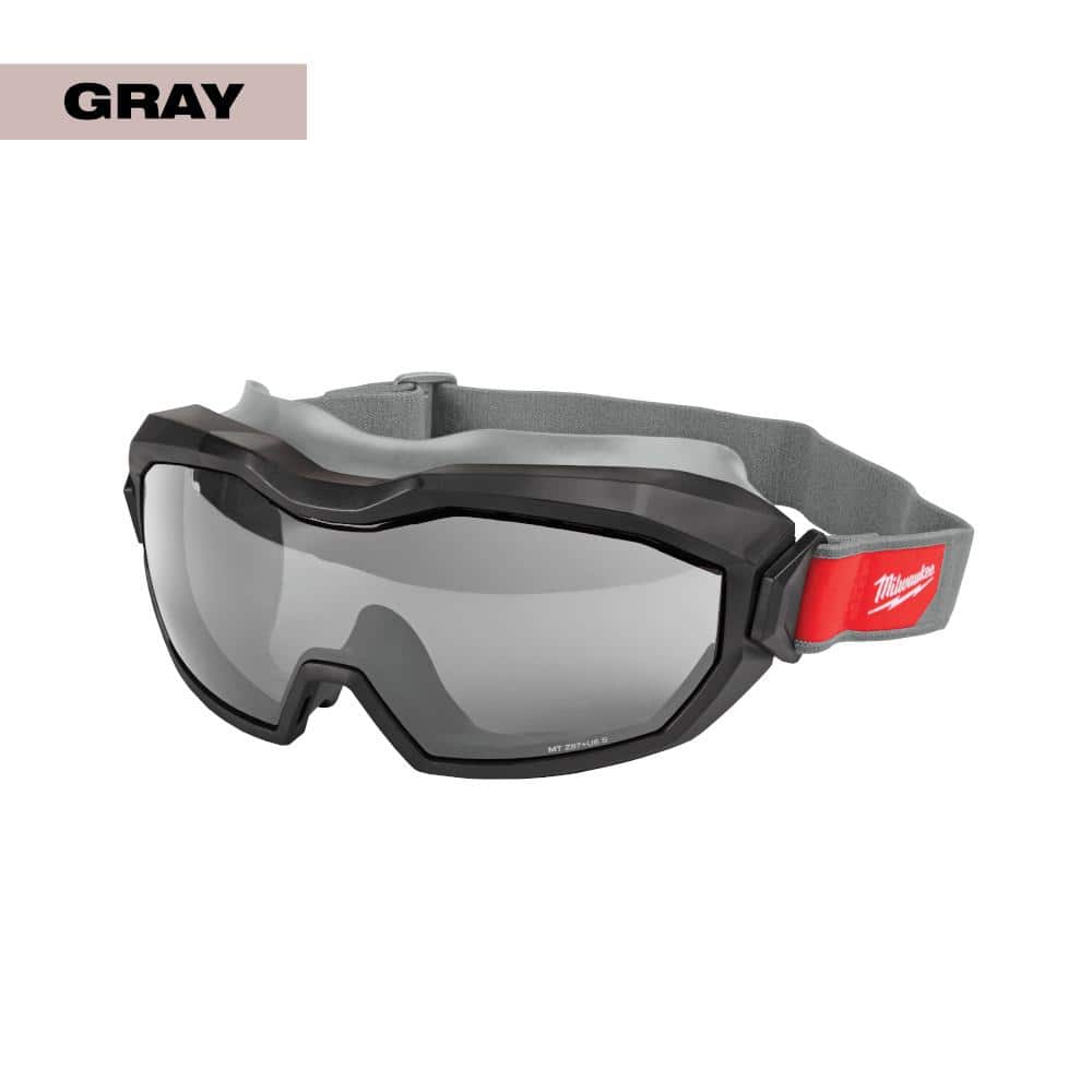 Milwaukee Gray Non-Vented Dual Coat Len's Goggle 48-73-2066 - The Home ...