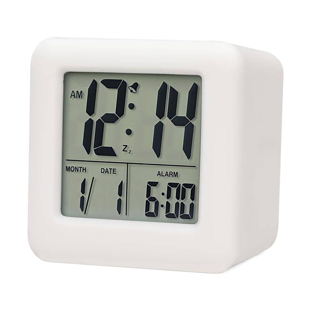 Afoxsos Small Digital Alarm Clock with Low Light Night Light, Snooze ...