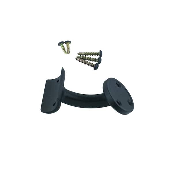 WESTBURY Continuous Handrail Black Aluminum Wall Mount Fine Texture ADA ...