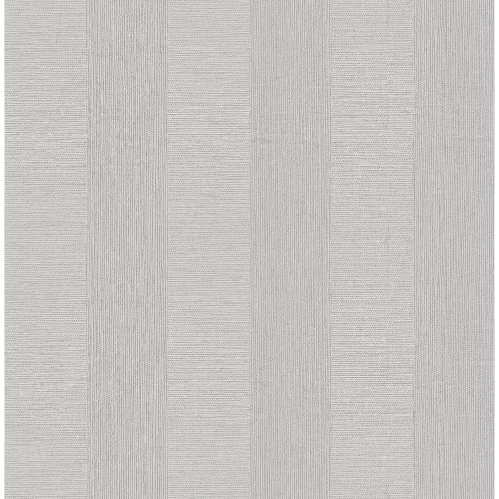 A-Street Prints Intrepid Light Grey Faux Grasscloth Stripe Paper ...