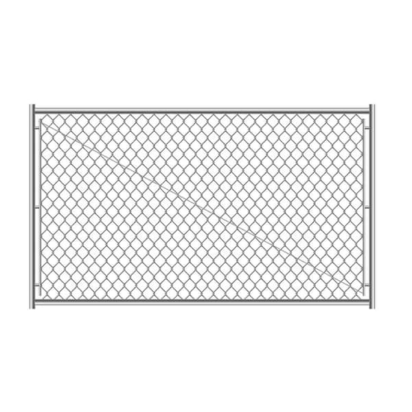 YIYIBYUS 131 in. W x 40 in. H Foldable Metal Safety Barrier Fence ...