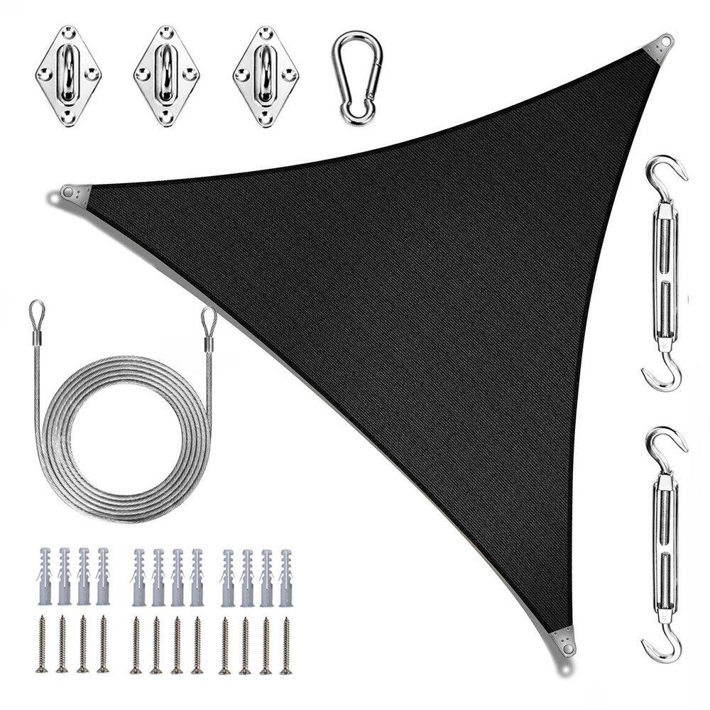Super Ring 16 ft. x 16 ft. x 16 ft. Triangle Sun Shade Sail with ...