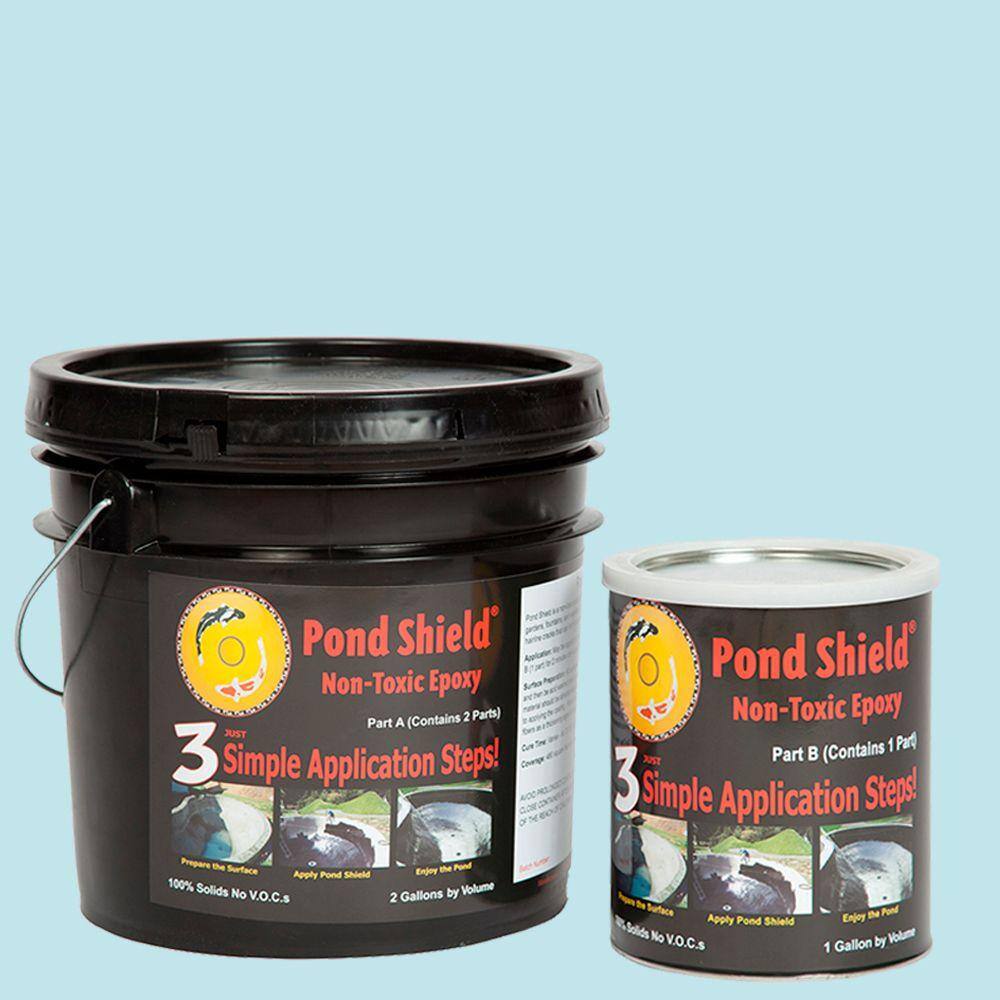 Pond Armor Pond Shield 3-gal. Sky Blue Non Toxic Epoxy SKU-SKYBLUE-3GA ...