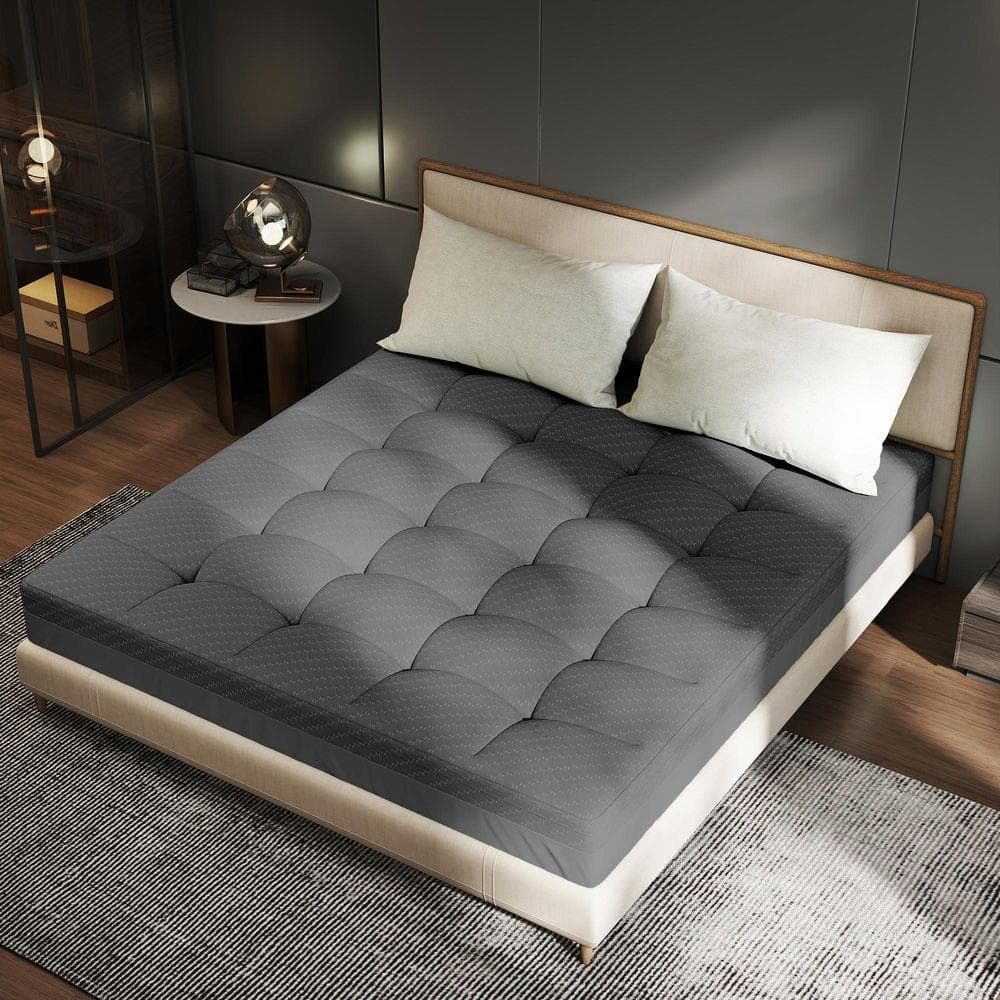 kayamas 2-in-1 3 in. Memory Foam Mattress Topper 2 in.Gel Memory Foam ...