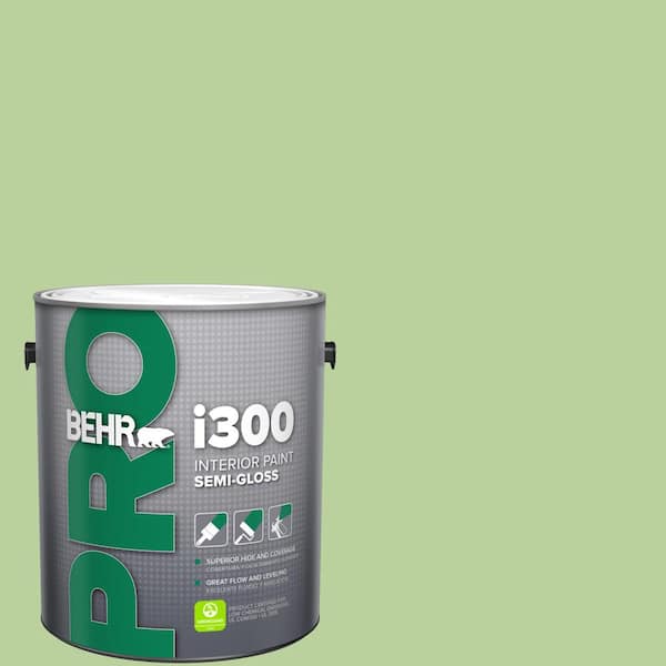 BEHR PRO 1 gal. #P380-4 Four Leaf Clover Semi-Gloss Interior Paint ...
