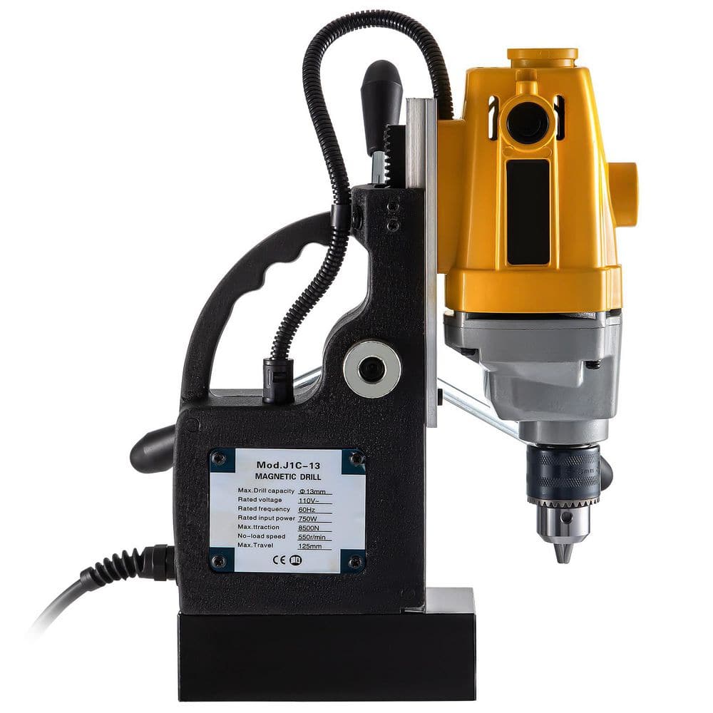 SKYSHALO Magnetic Drill, 1-Speed, 750-Watt Magnetic Base Drill, Drill ...