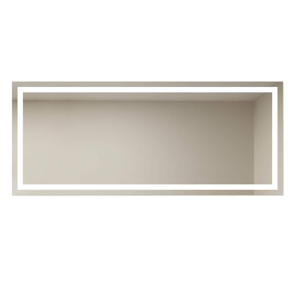 illumirror Terra 80 in. W x 32 in. H Rectangular Frameless LED Wall ...