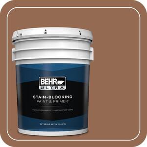BEHR ULTRA 1 gal. #240F-6 Sable Brown Extra Durable Semi-Gloss Enamel ...