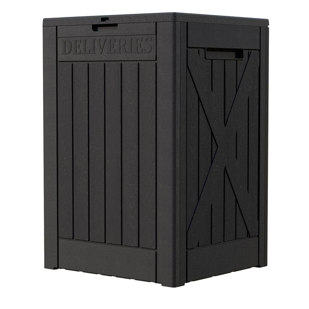 Patiowell 48 gal. Resin Package Delivery Box for Outdoor, Storage Deck ...