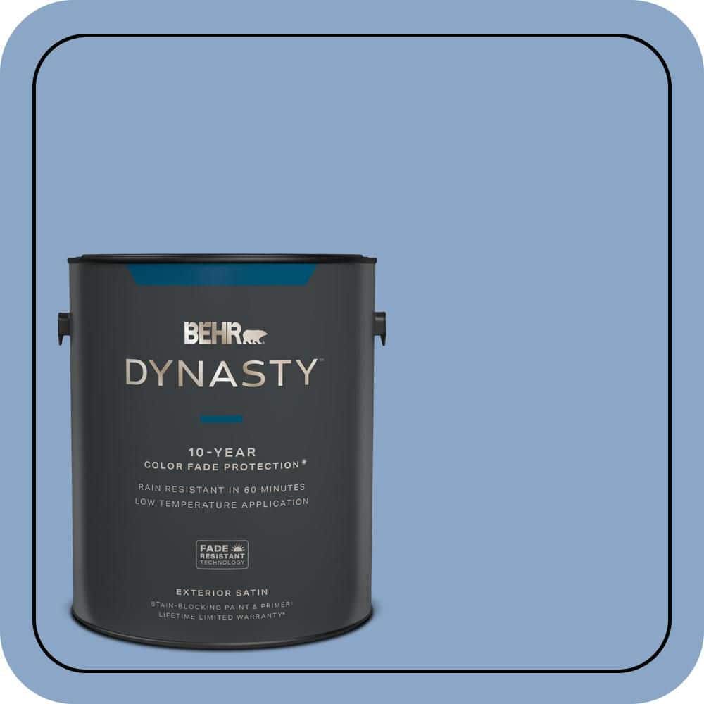 BEHR DYNASTY 1 gal. #590D-4 Romantic Isle Satin Enamel Exterior Stain ...