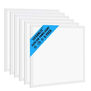 Honbei 10Pack 2 ft. x 2 ft. 5800 Lumens Integrated LED Panel Light ...