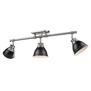 Golden Lighting Duncan Collection Pewter 1-Light Bath Sconce Light with ...