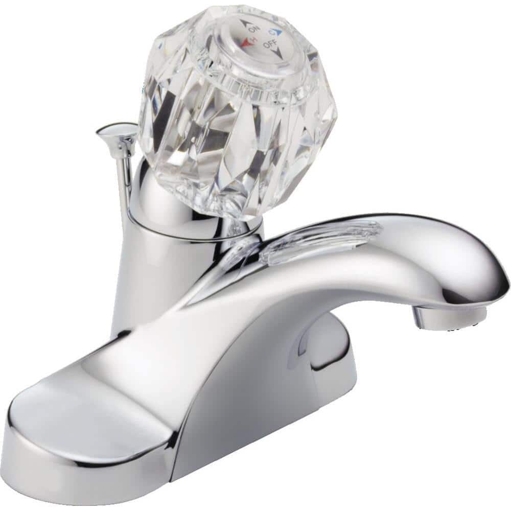 Delta Foundations 4 in. Centerset Single-Handle Bathroom Faucet with ...