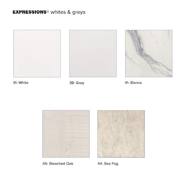 Transolid Expressions Shower Sample Kit in White/Gray SAMPLE-EXP-WHT ...