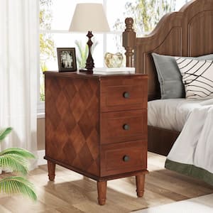 BYBLIGHT Kerlin 23.62 in. W Brown Rectangle Fully (Set of 2) Assembled ...