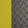 Workforce Gray w/Yellow Border 24 in. x 12 ft. Vinyl Diamond Plate ...