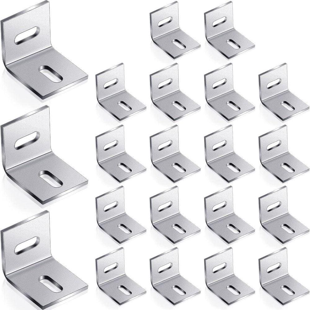 KIWDZFU 1x1 Inch Steel Table Top Fastener Z Clips Connector Hardware 36 ...