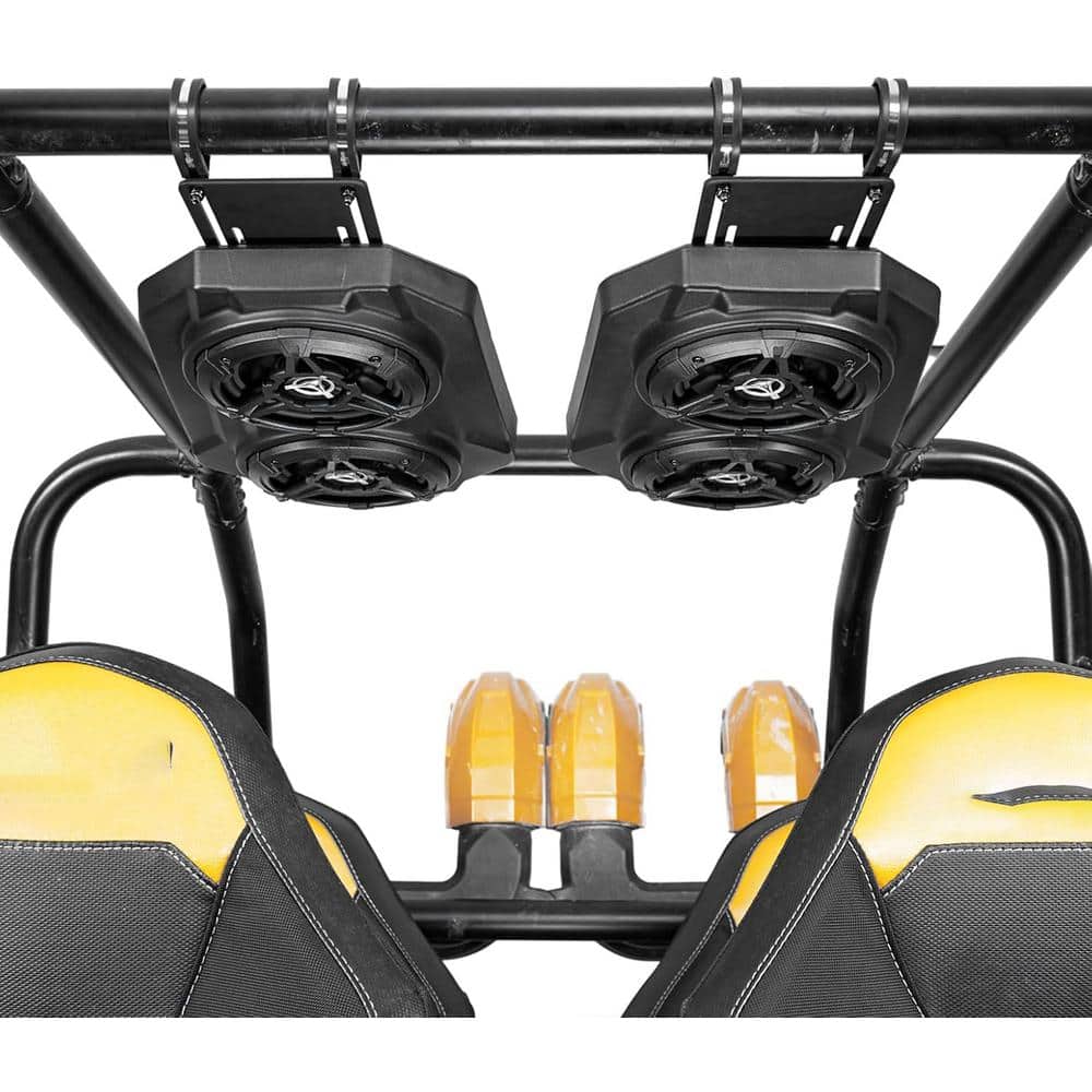 Vrbgify 6.5 in. BT UTV Sound Bar Speaker Fits for 1.625-2 in. Roll Cage ...