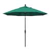 California Umbrella 9 ft. Bronze Aluminum Market Collar Tilt Crank Lift ...