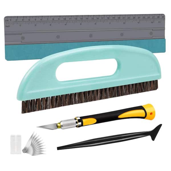 11-Inch Wallpaper Tool Kit w/ Felt Squeegee, Smoothing Brush, Craft ...