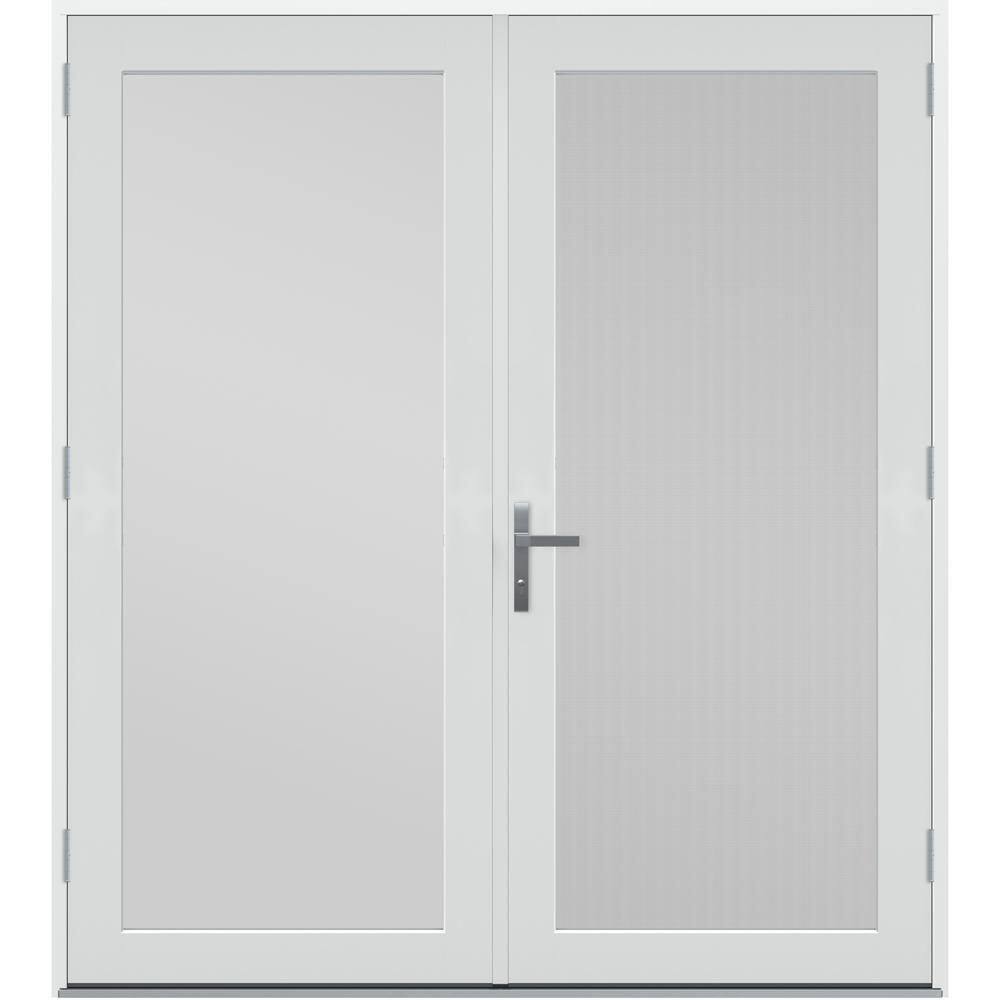 JELD-WEN 60in. x80 in. F4500 Left-Hand/Outswing Primed Fiberglass ...