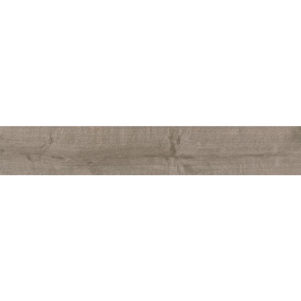 Daltile Vicinity Gray Brown 6 in. x 36 in. Matte Porcelain Floor and ...