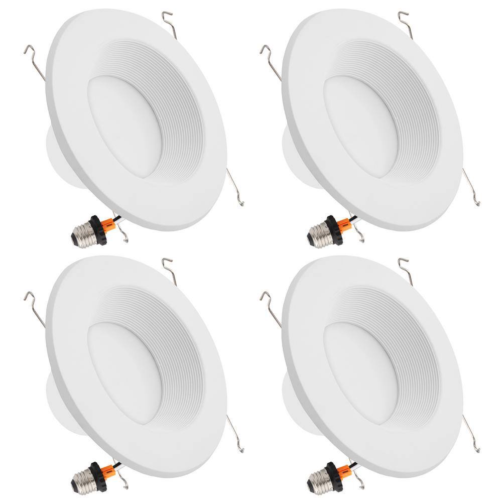 Maxxima 5 in. and 6 in. 2700K Retrofit Recessed Integrated LED ...