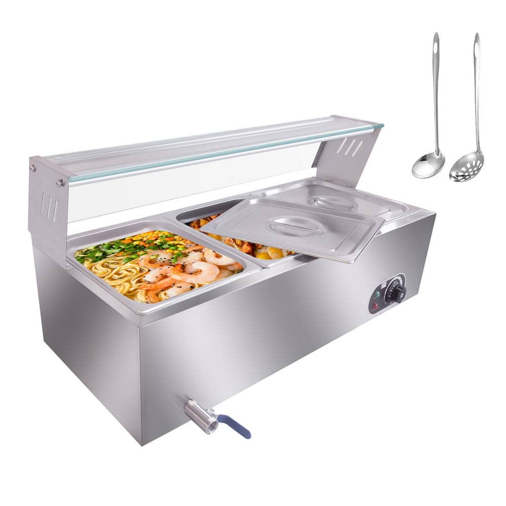 Garvee 36 Qt. 3-Crocks Commercial Food Warmer Buffet Server 1500-Watt ...