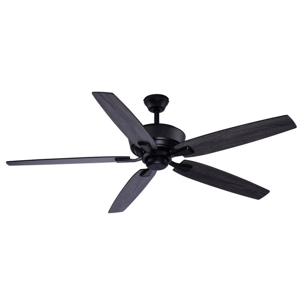 Reviews for VAXCEL Fircrest 60 in. Matte Black Downrod Mount Ceiling ...