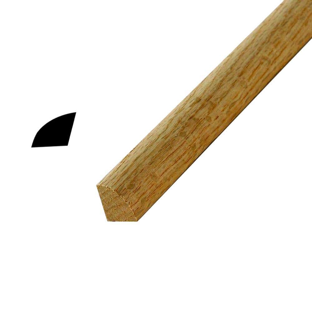American Wood Moulding WM 106 11/16 in. x 11/16 in. Oak Solid Quarter ...