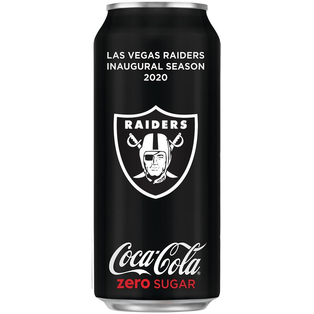 Coca-Cola 16 oz. Coke Zero Sugar Las Vegas Raiders 049000053401 - The ...