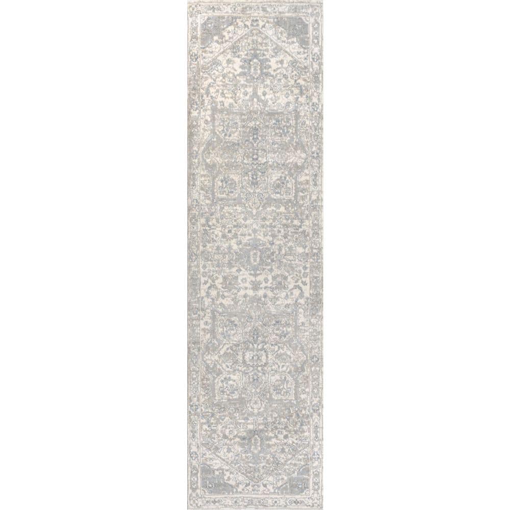JONATHAN Y Modern 2 ft. x 8 ft. Persian Vintage Medallion Cream/Light ...